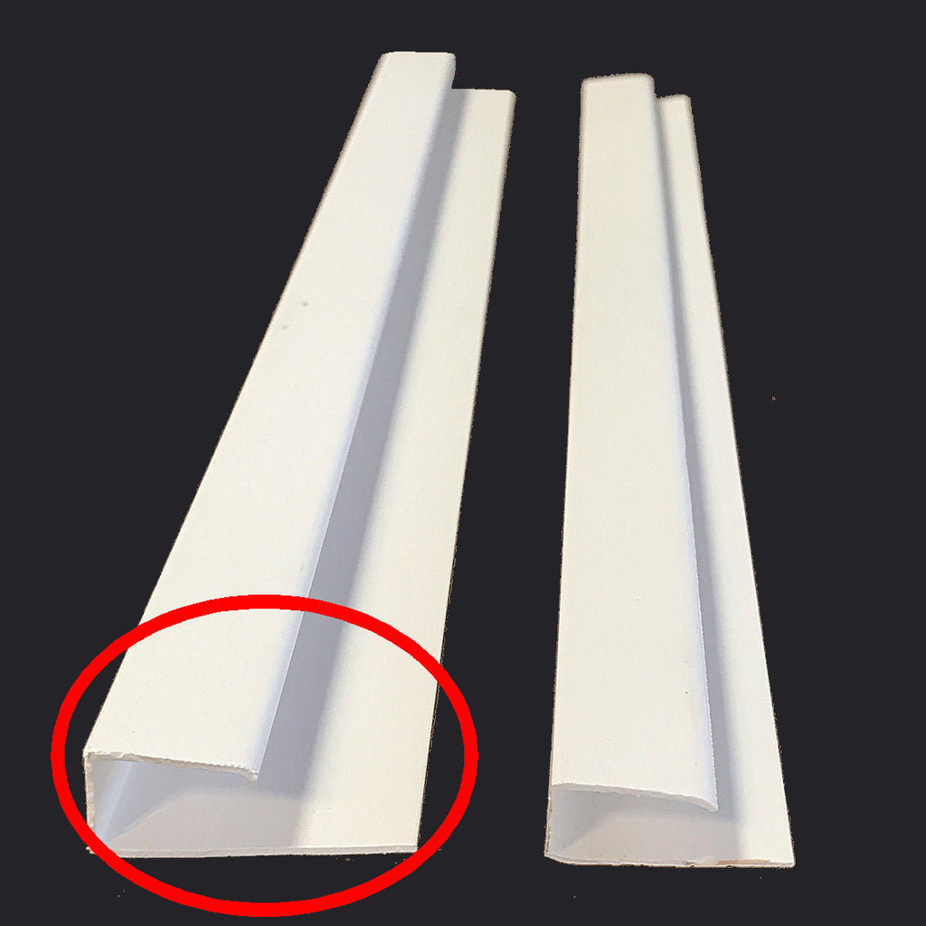 7-LX Edge trim (10mm) PVC - 4 meter length – Mr Cornice