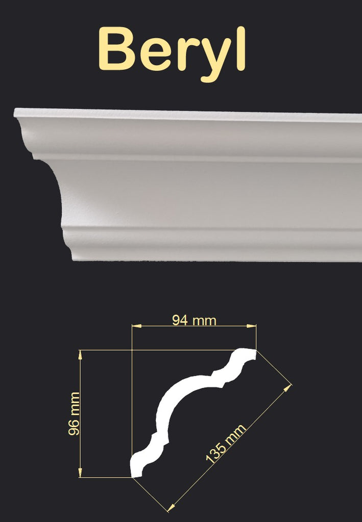 Beryl Cornice (per 2 m length) – Mr Cornice