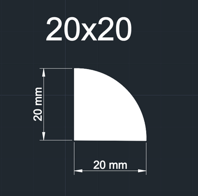 Quarter Rounds (per 2 m length)