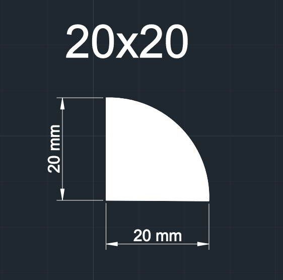 Quarter Rounds (per 2 m length) – Mr Cornice