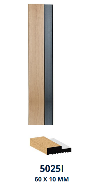 Slimline Wide Slat Economy polymer wall paneling and cladding