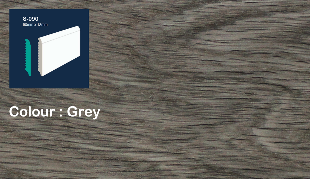 S-090 Skirting (90mm x 13mm x 2.7m) Per 2.7m length – Mr Cornice