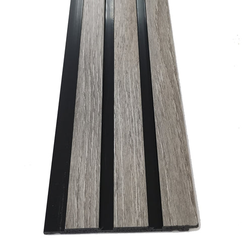 Slim line Economy slatted polymer wall paneling and cladding – Mr Cornice