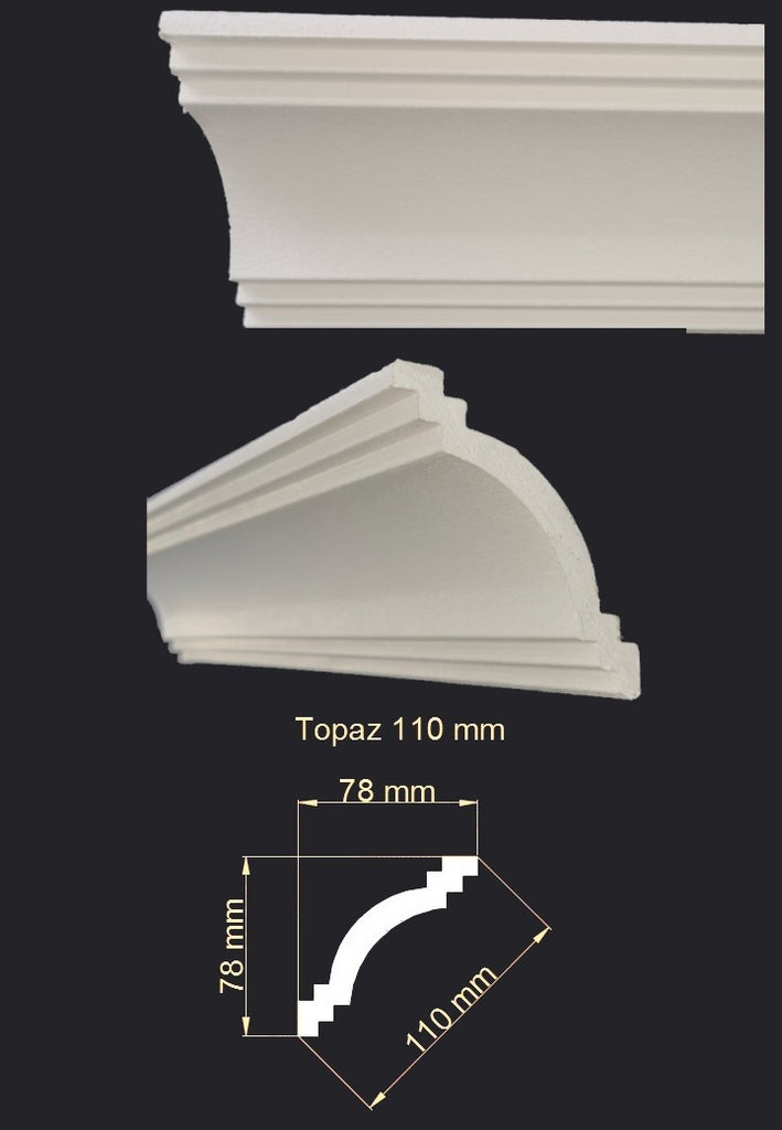 Topaz Cornice (per 2 m length) – Mr Cornice